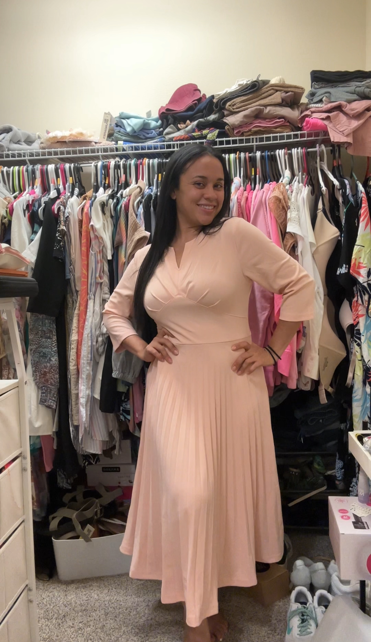 Watch Honest review of CLOCOR Midi Flared Pleated A Line Dresses on ...