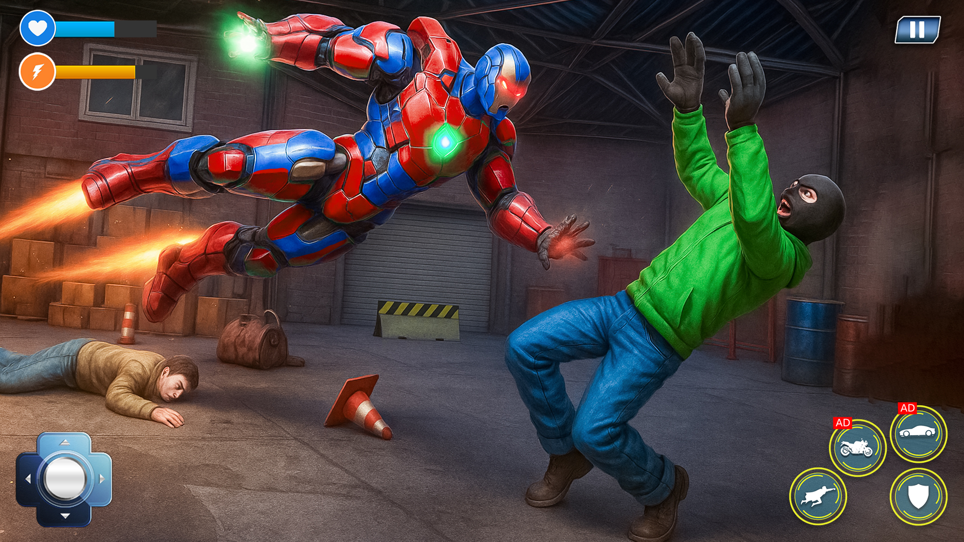 Panther Superhero Robot Shooting Games: Crime City Bank Robbery Ninja ...