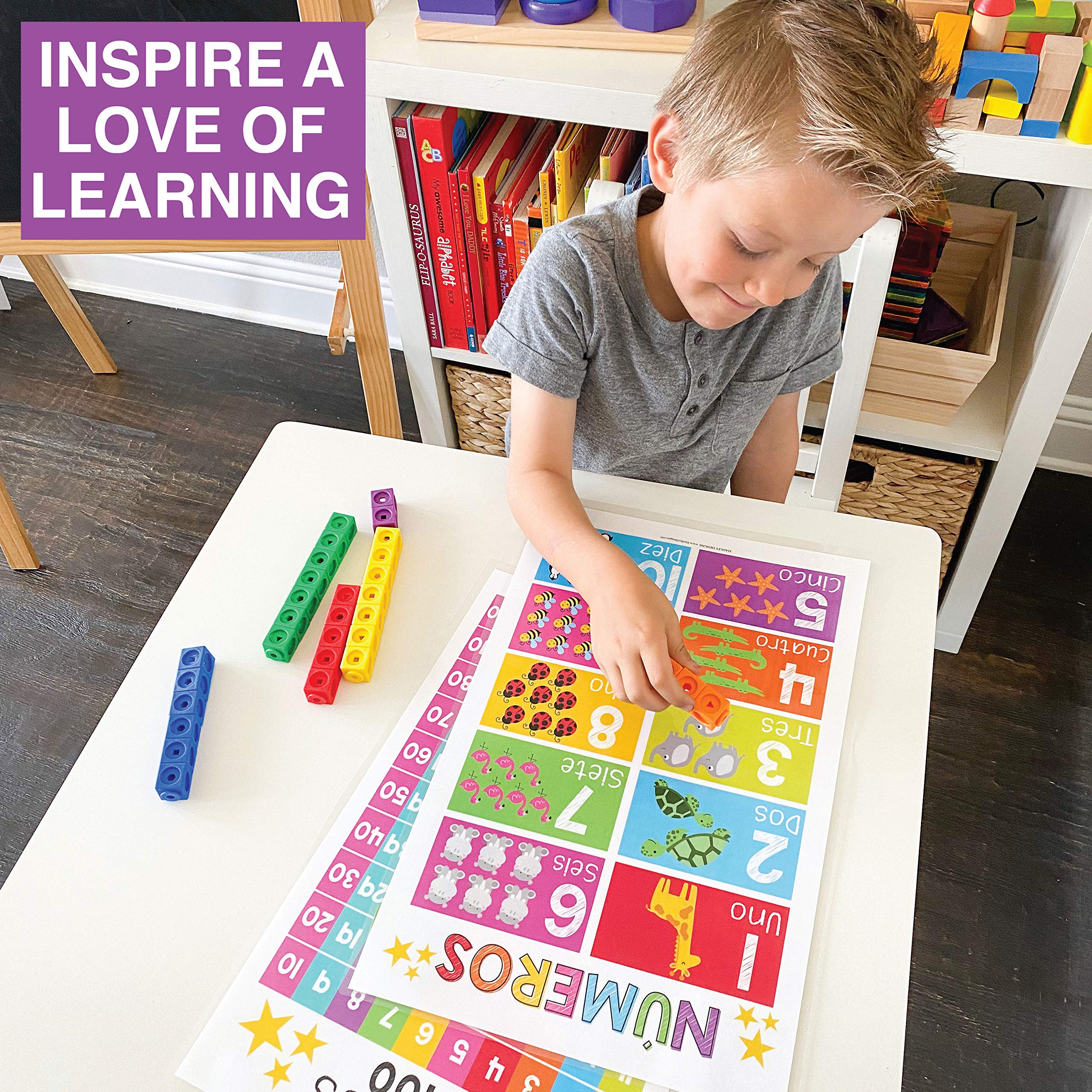 Buy 12 Spanish Educational Posters Bilingual Learning Chart For Prek Buy 12 Spanish Educational Posters Bilingual Learning Chart For Prek