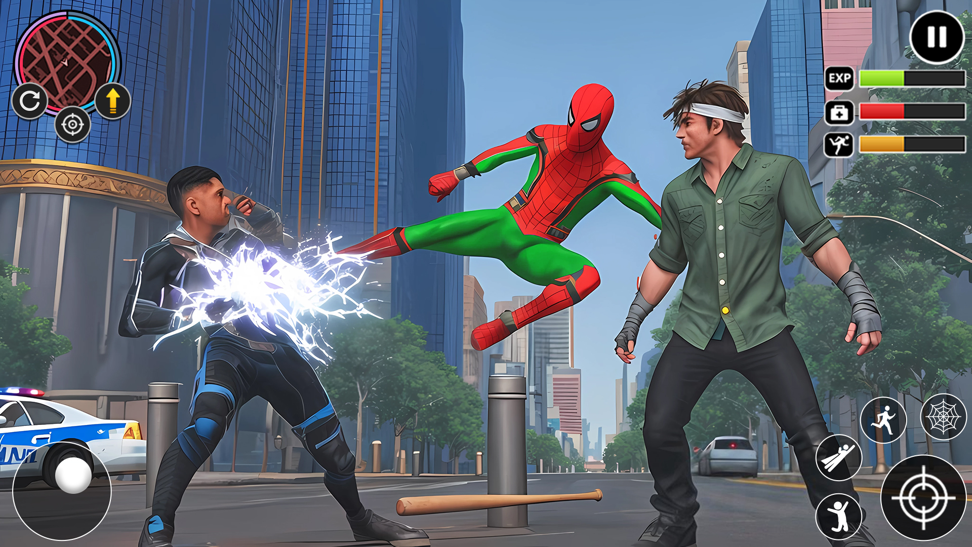 Super Hero Flying Spider Rescue Robot Games: Grand City Shooting Action ...