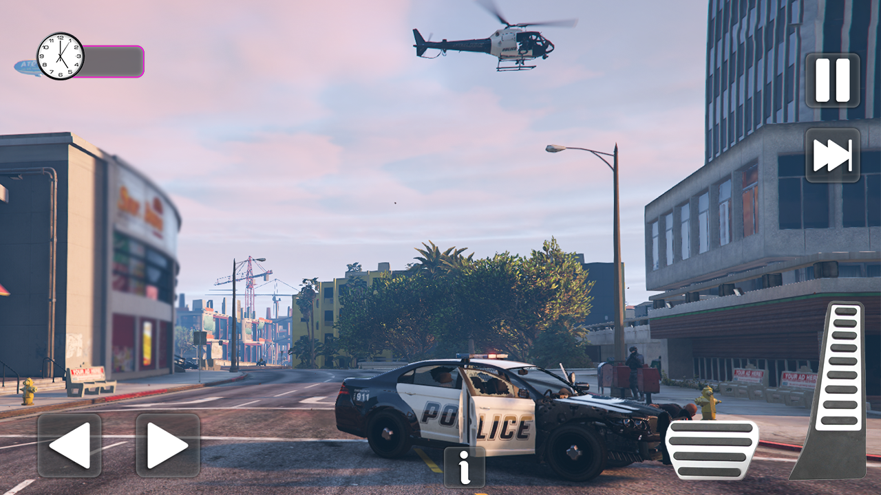 Police Car Officer Chase Gangster Fun Simulator- Auto Town Mafia City ...