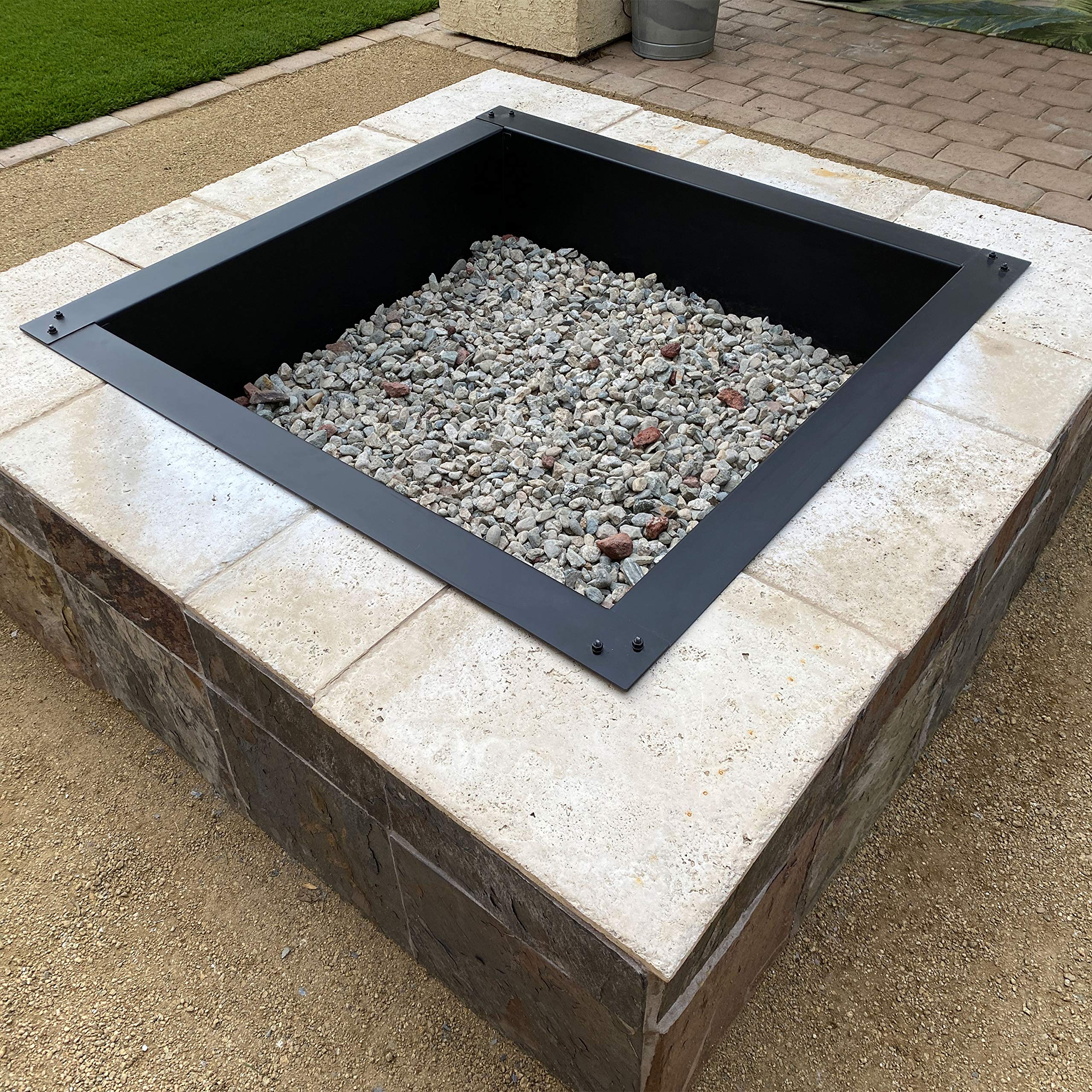 VEVOR Fire Pit Ring, 36-Inch Outer/30-Inch Inner Diameter Fire Pit ...