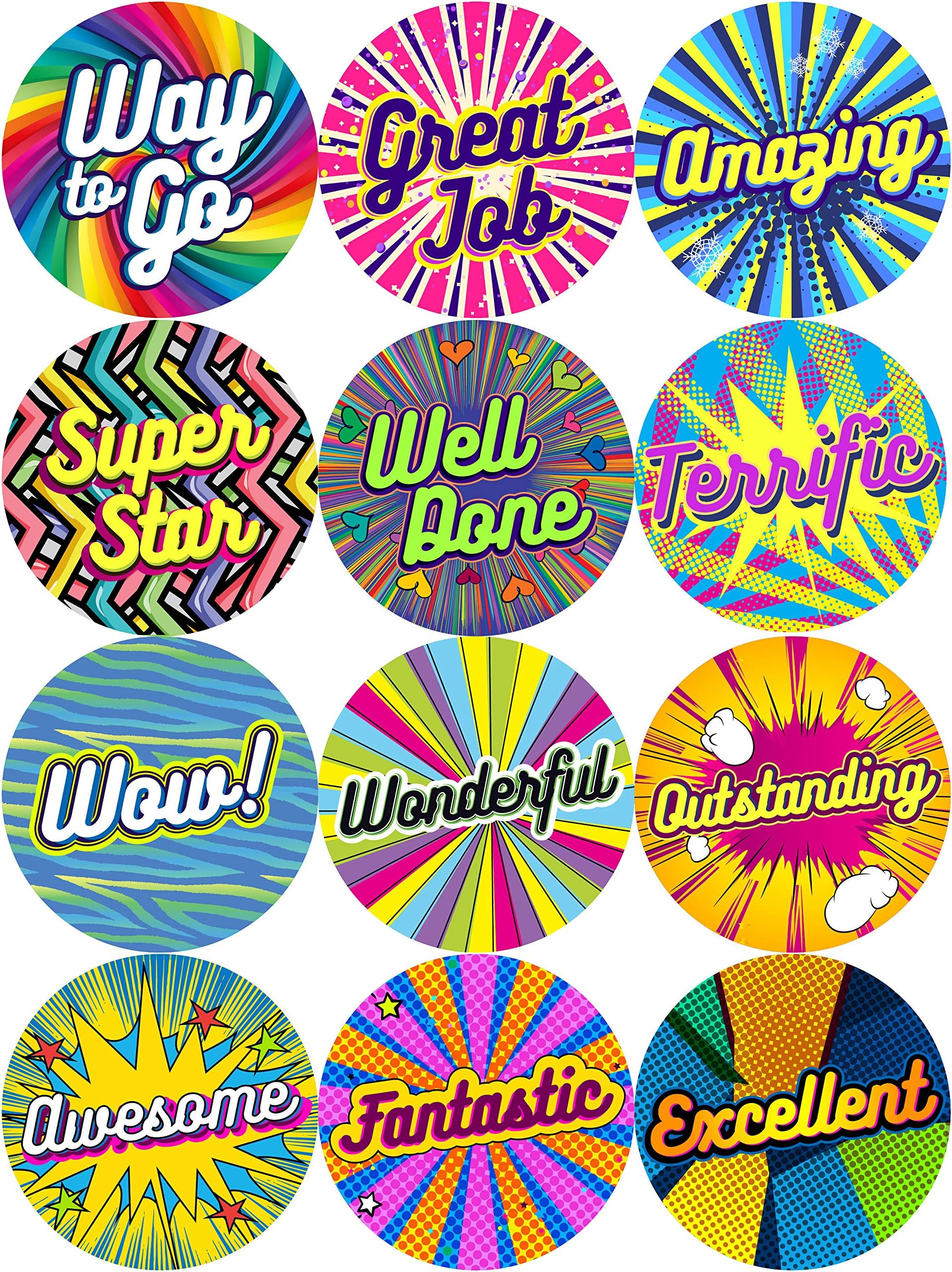 Amazon.com : Easykart 1440 Reward and Incentive Stickers | 0.75" Round ...