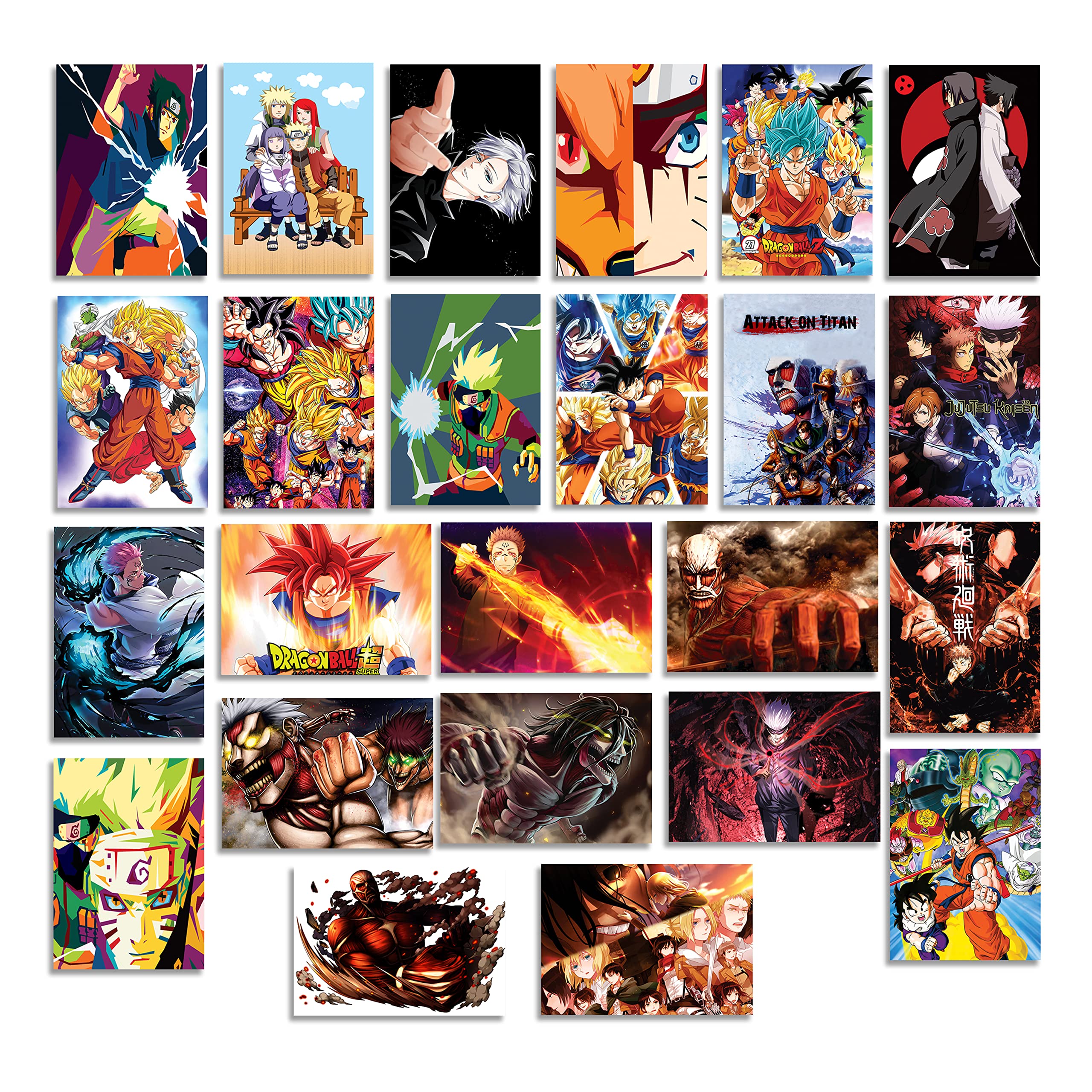 FlyBuy Hub Pack of 24 Mix Anime Poster on the Back of Jujutsu Kaisen ...