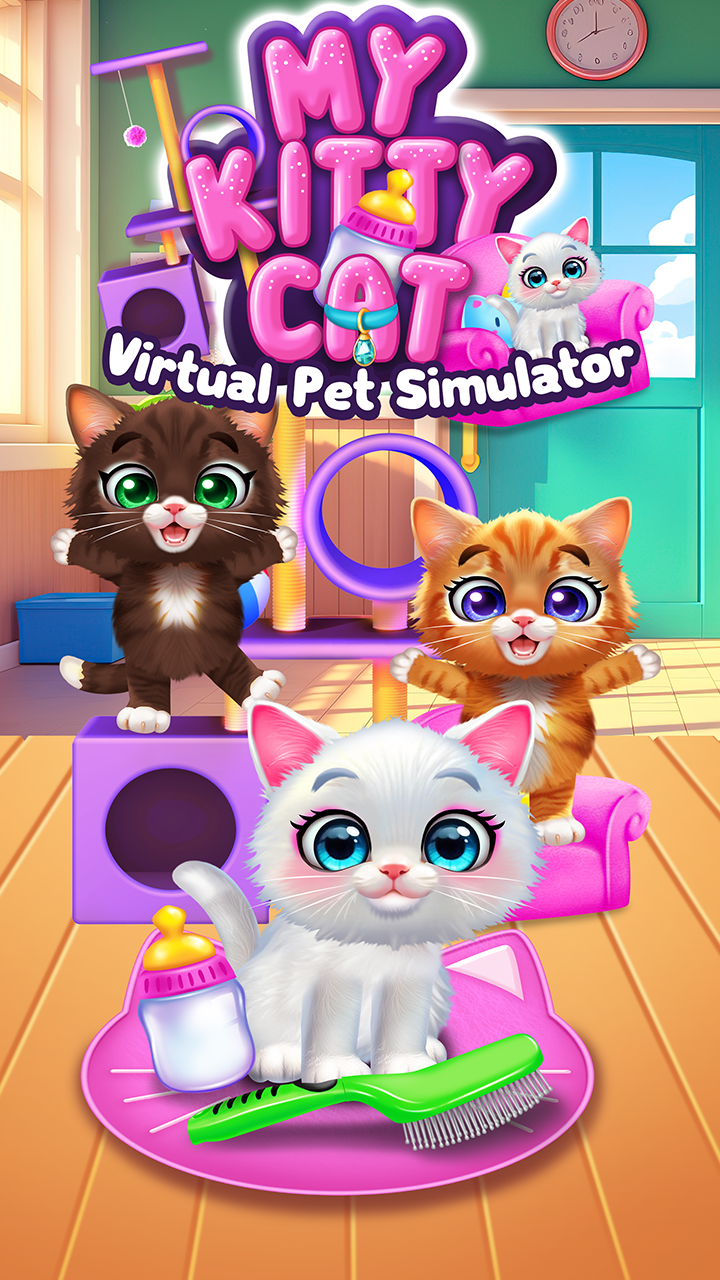 Pet Kitty Cat - Virtual Pet Cats and Kitten Tamagotchi Simulator Games FREE - App on Amazon Appstore