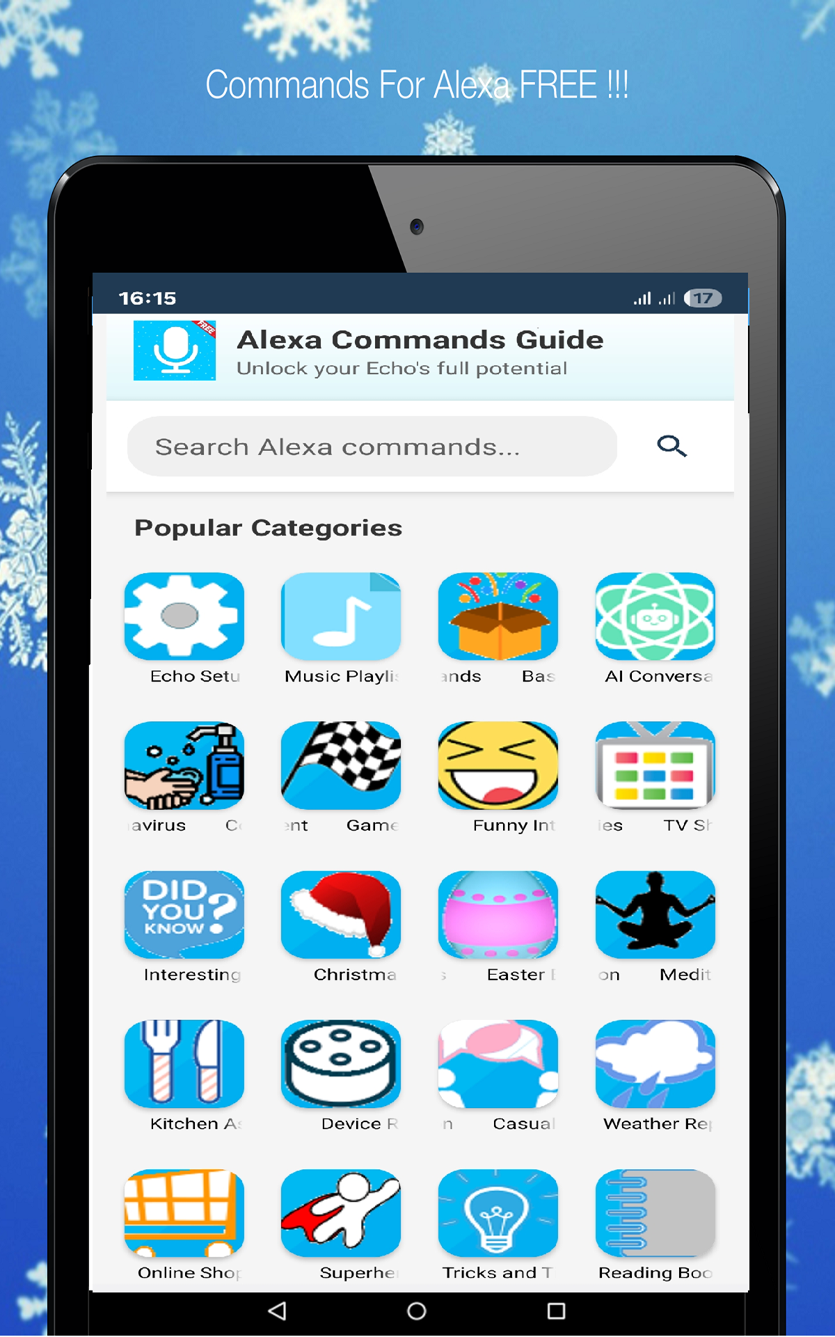 Commands for Amazon Alexa - Application sur Amazon Appstore