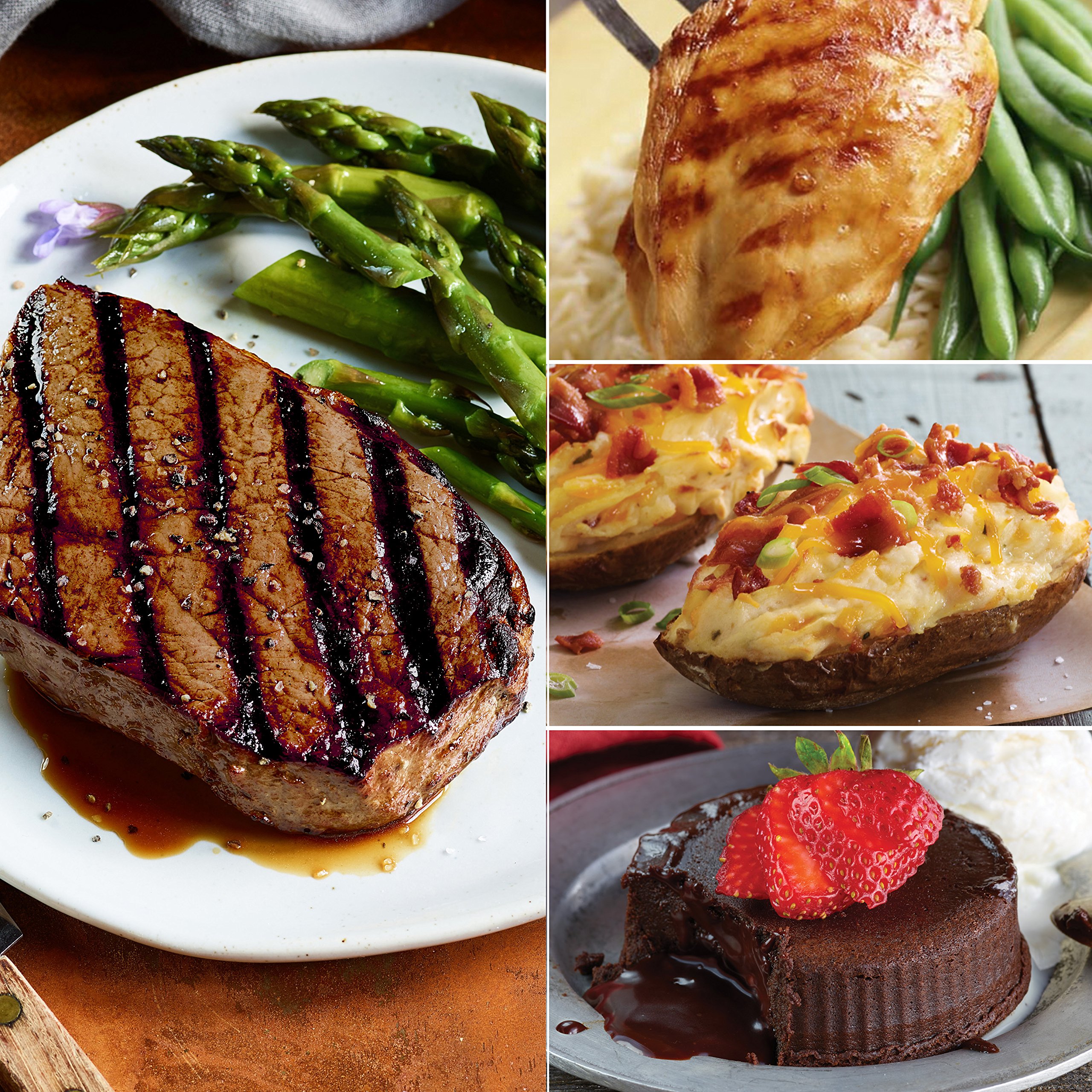 Amazon.com: Premium Top Sirloin & Boneless Chicken Meal Package with ...