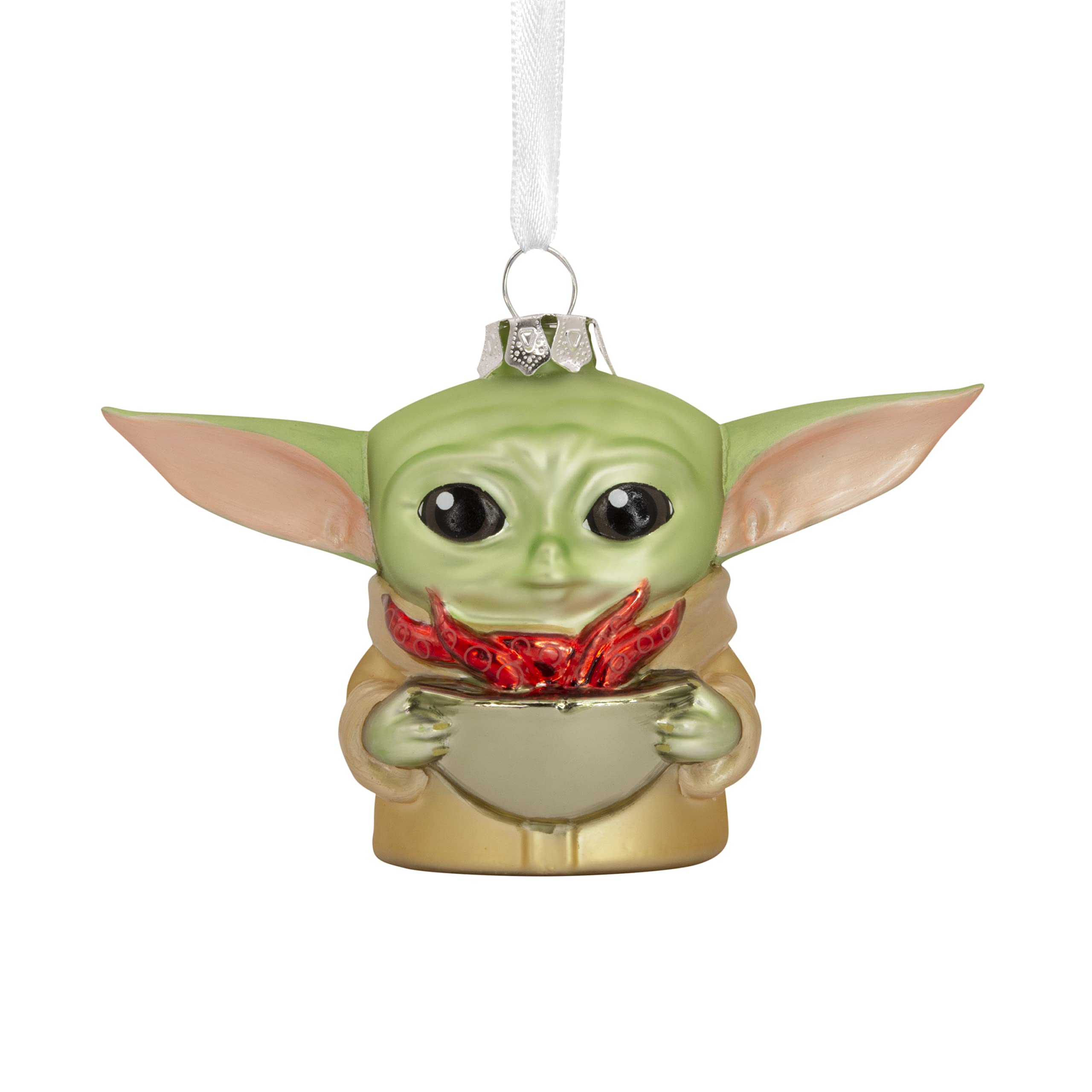Hallmark Star Wars: The Mandalorian Grogu Holding Cup Christmas ...