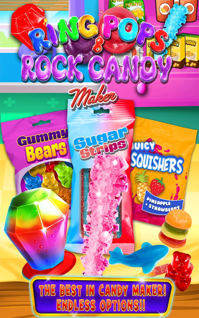 Ring Pops & Rock Candy Maker - Kids Rainbow Cooking Games FREE:Amazon ...