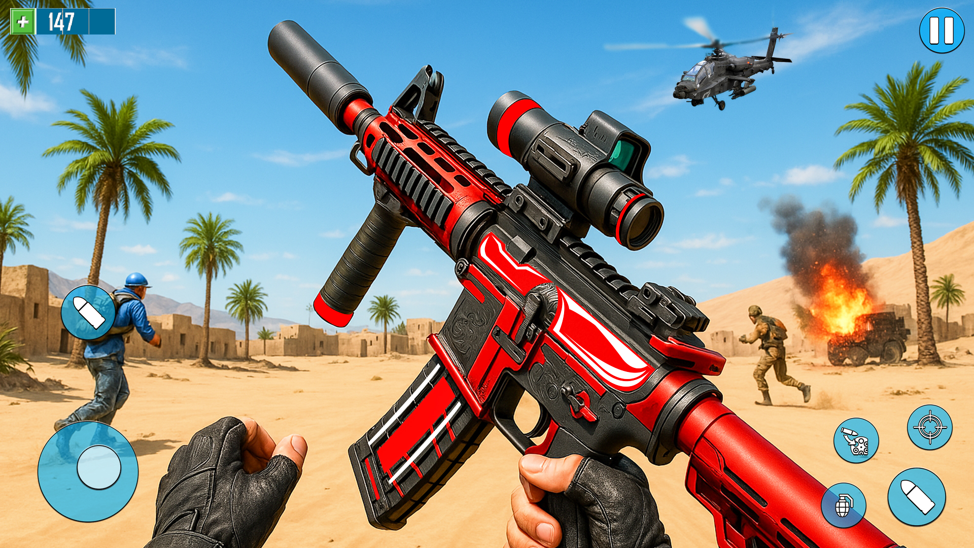 Fps Shooting Battle Special Ops Gun Fighting Mission Shooter Game - App ...
