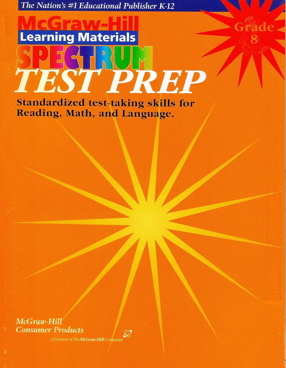 MCGRAW-HILL LEARNING MATERIALS SPECTRUM TEST PREP [STANDARDIZED TEST ...