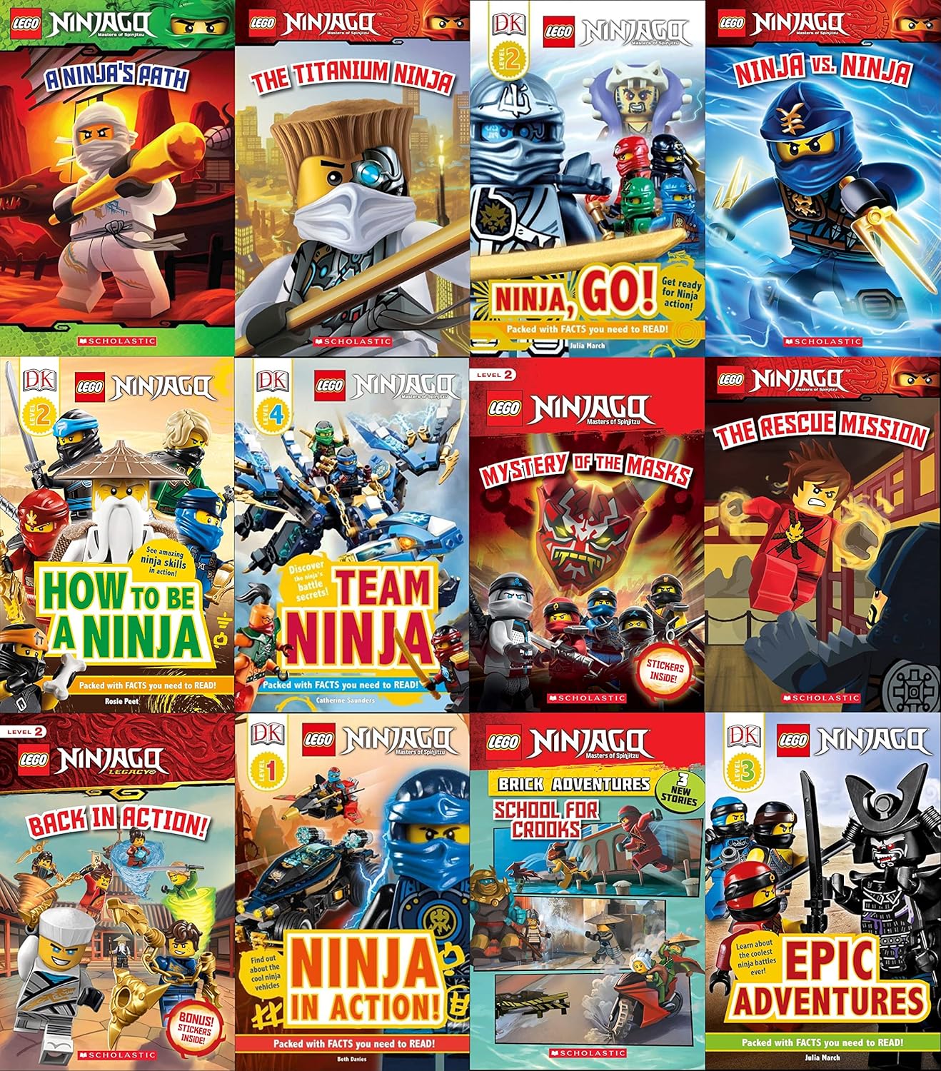 Lego Ninjago Series, Set of 12 Readers : Tracey West, Kate Howard ...
