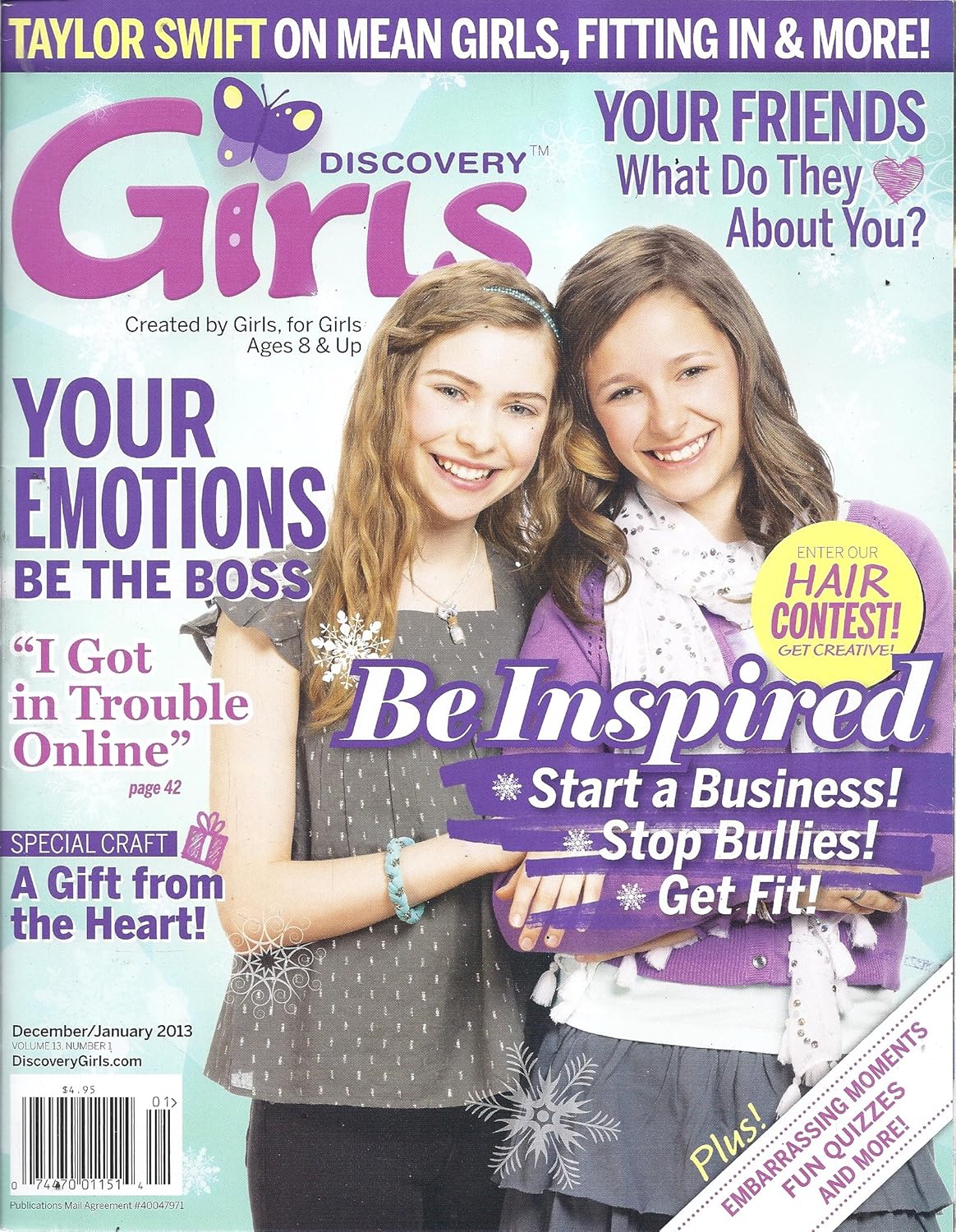 Discovery Girls Magazine (December/January 2013): V: Amazon.com: Books