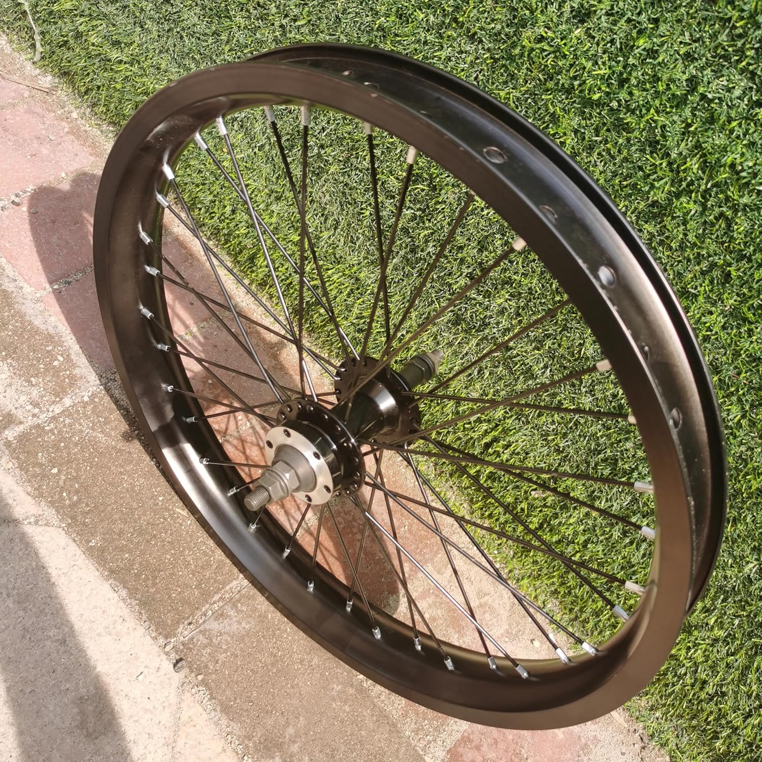 20 inch Heavy Duty Bicycle Rear Wheel Rim 12 Gauge, Double Wall ...