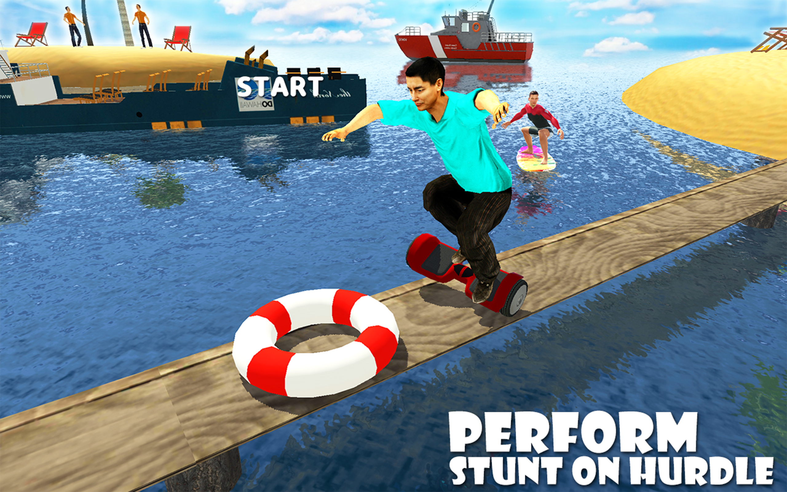 Extreme Electric Hoverboard Stunts : Free Summer Sports Beach ...