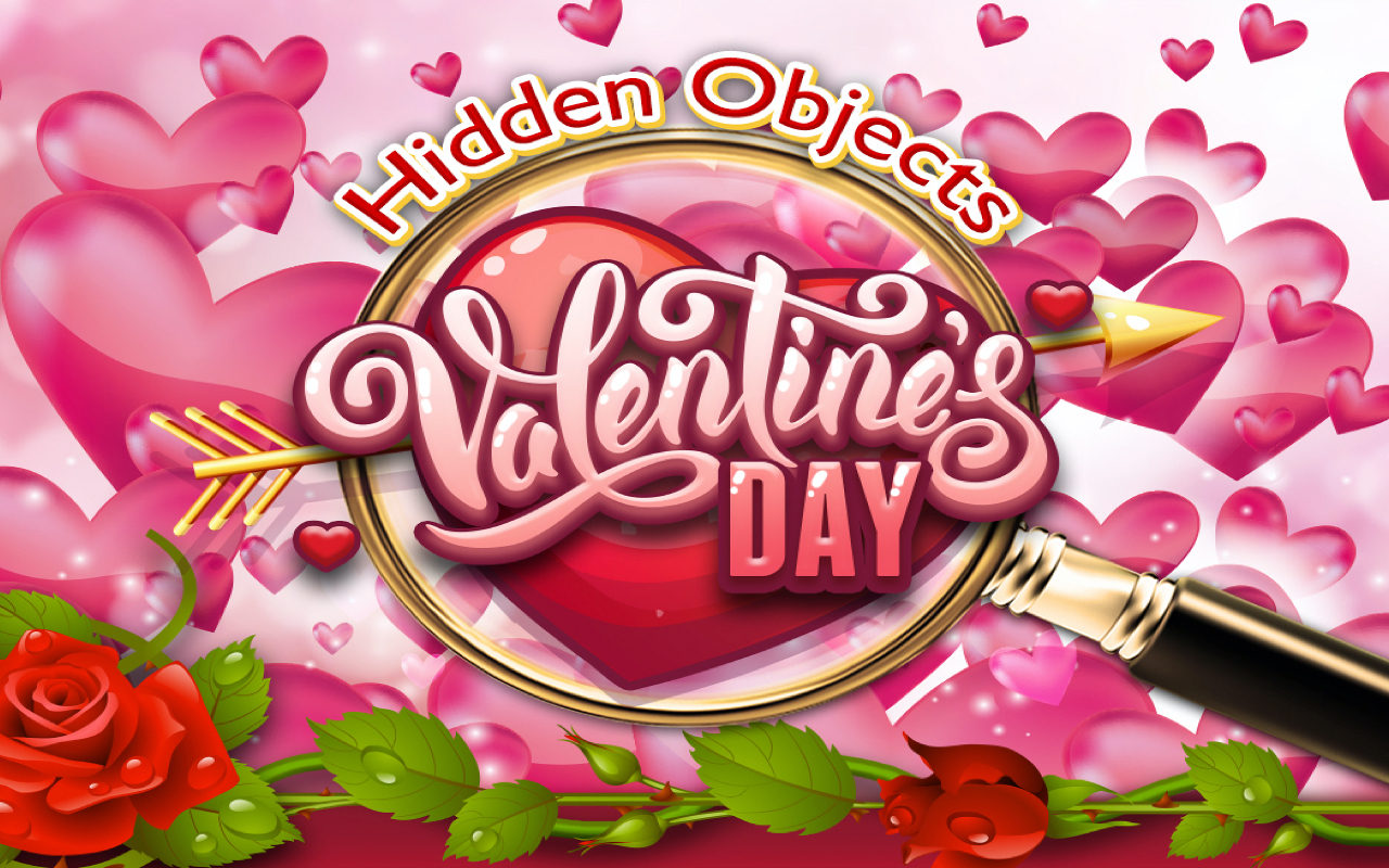 Hidden Objects Valentines Day - Heart Gardens Seek and Find Object ...