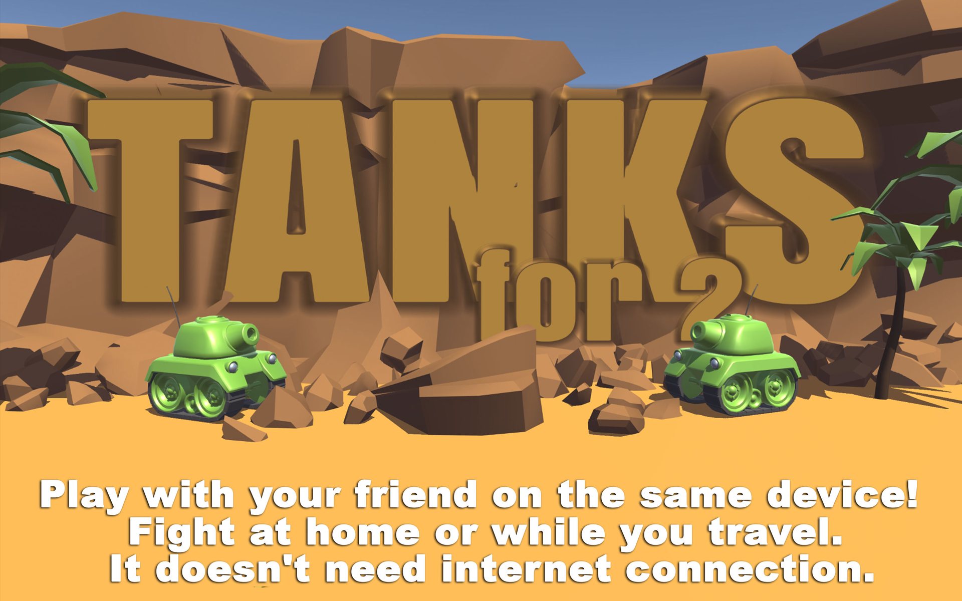 Tanks 3D for 2 players on 1 device - split screen - Play with your ...