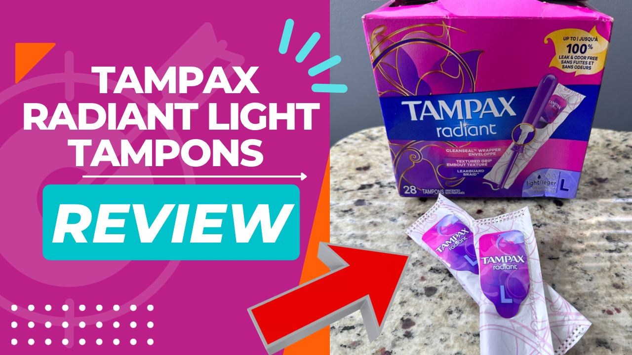 Watch Tampax Radiant Flow Tampons Review on Amazon Live