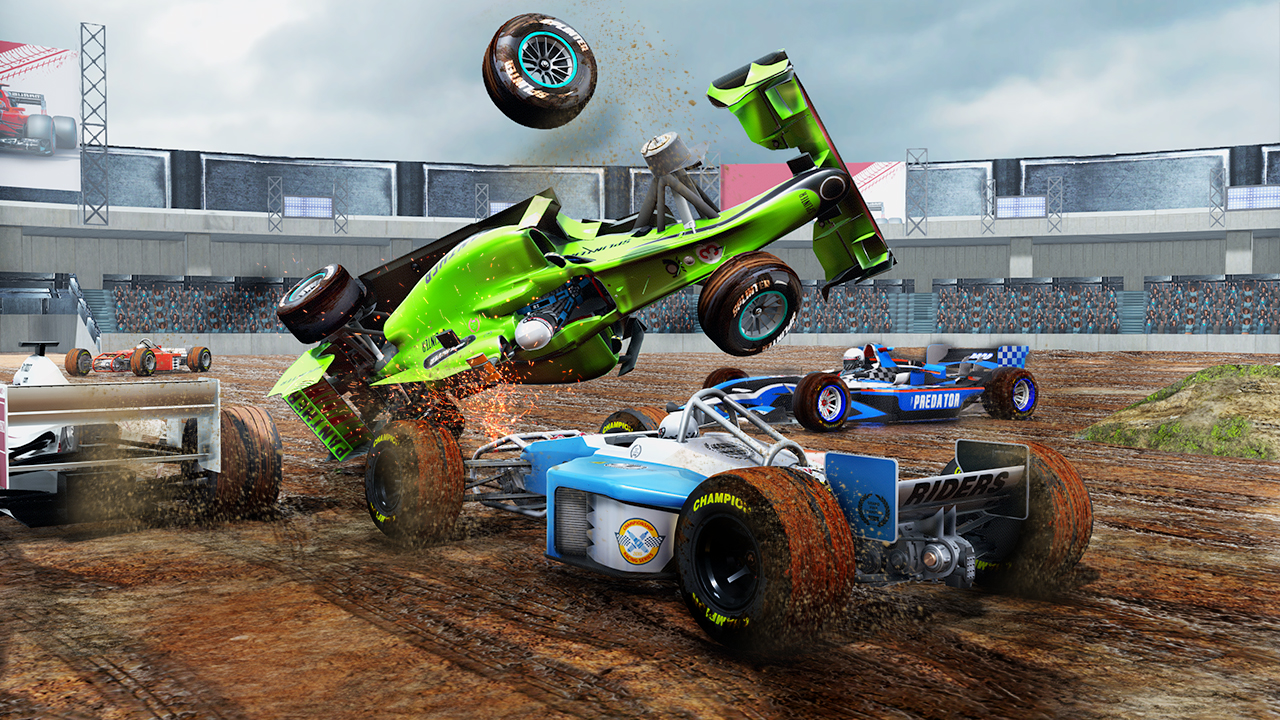 Demolition Derby Formula Car Destruction: Car Racing Game Crash Stunts ...