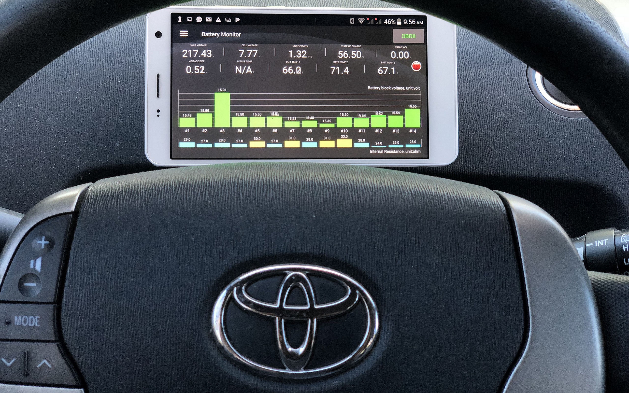 Dr. Prius HV battery diagnostic app - OBD2 adapter needed - App on ...