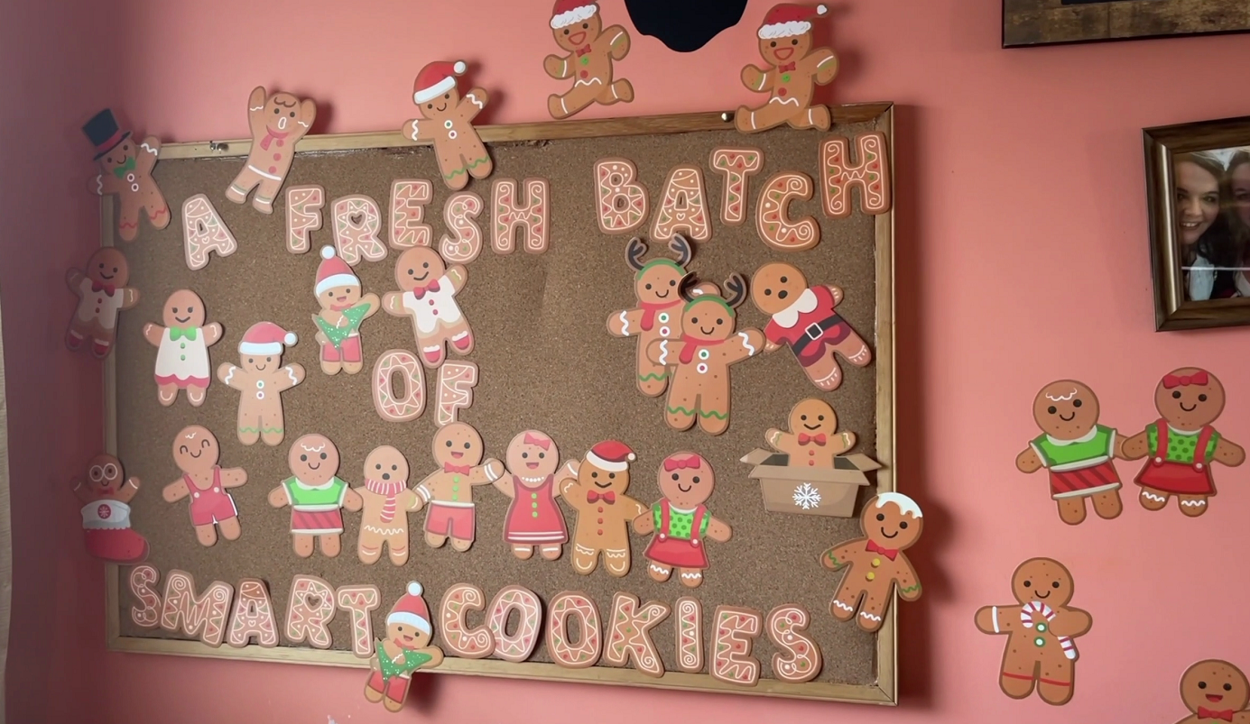 Gingerbread Men Bulletin Board Ideas Learning As I Sew...bake, Cut,