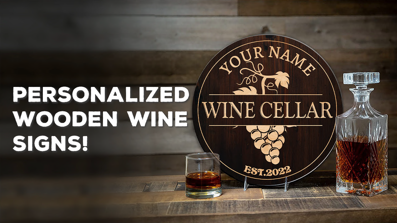 Wine Cellar Signs Personalized Wine Cave Metal Sign Wine Cellar Home