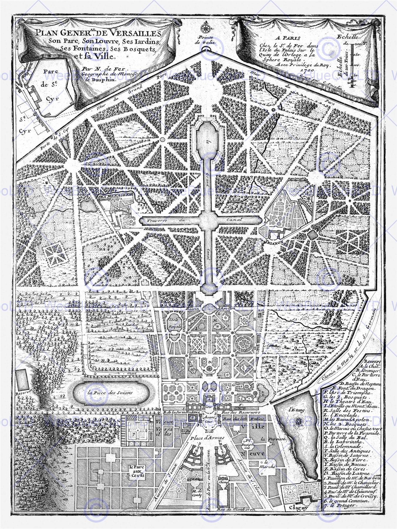 Map Of Versailles Gardens