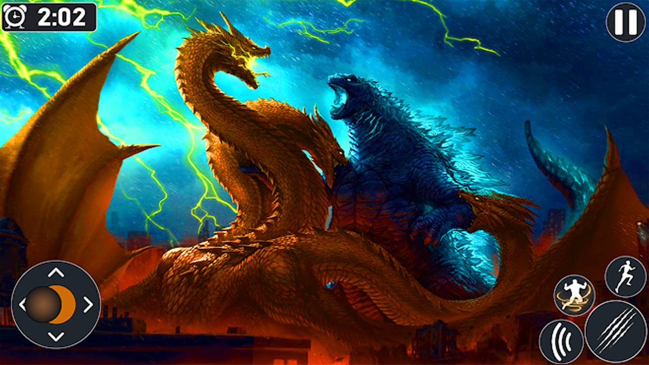 Godzilla VS King Kong Giant Animal Fighting Games - Monster Dinosaur ...