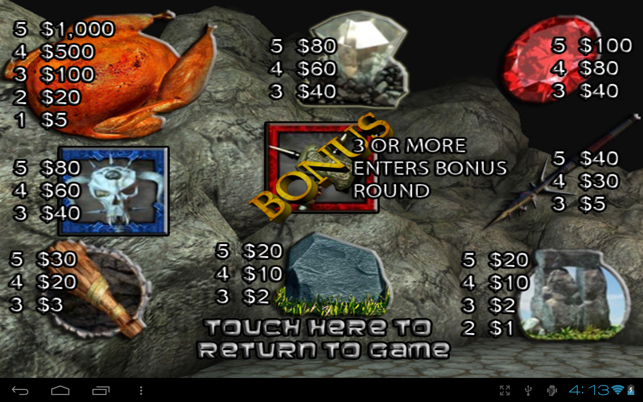 CAVEMAN - Vegas Video Slot Machine - App on Amazon Appstore