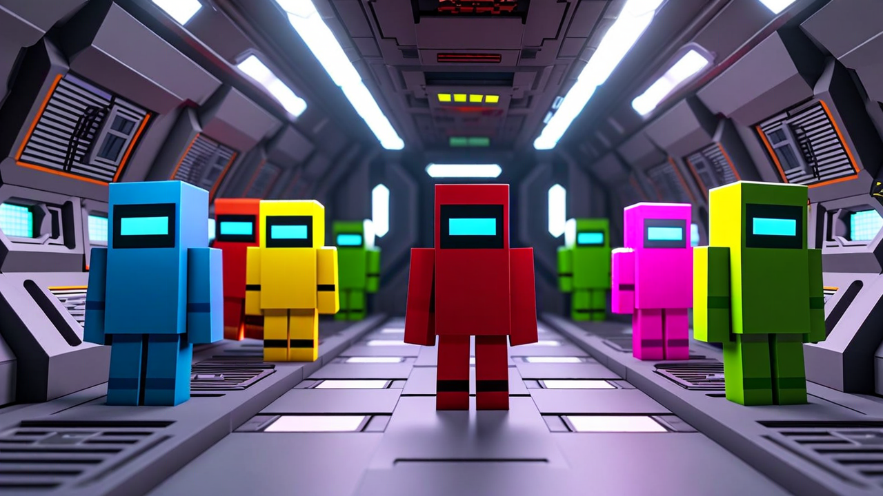Skins of Among Us Characters for Minecraft PE - Free Skins Library for ...