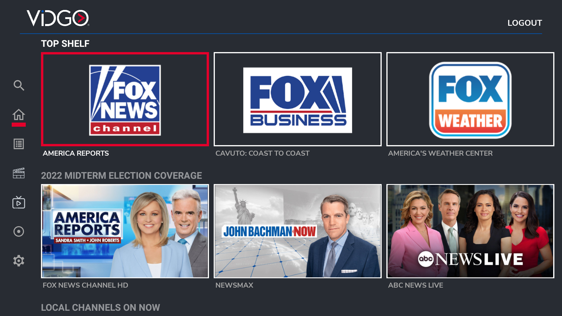 Vidgo - App on Amazon Appstore