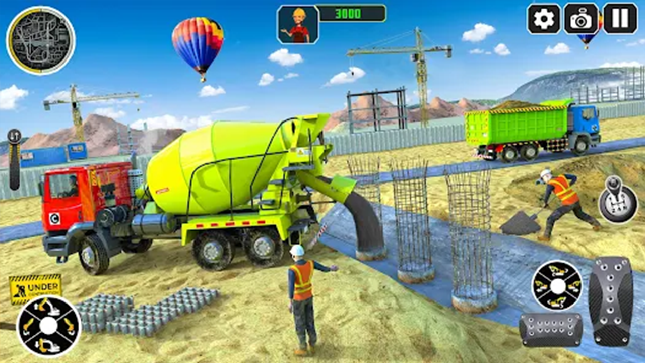 US Construction Games - Real Construction Simulator 3D Excavator JCB ...