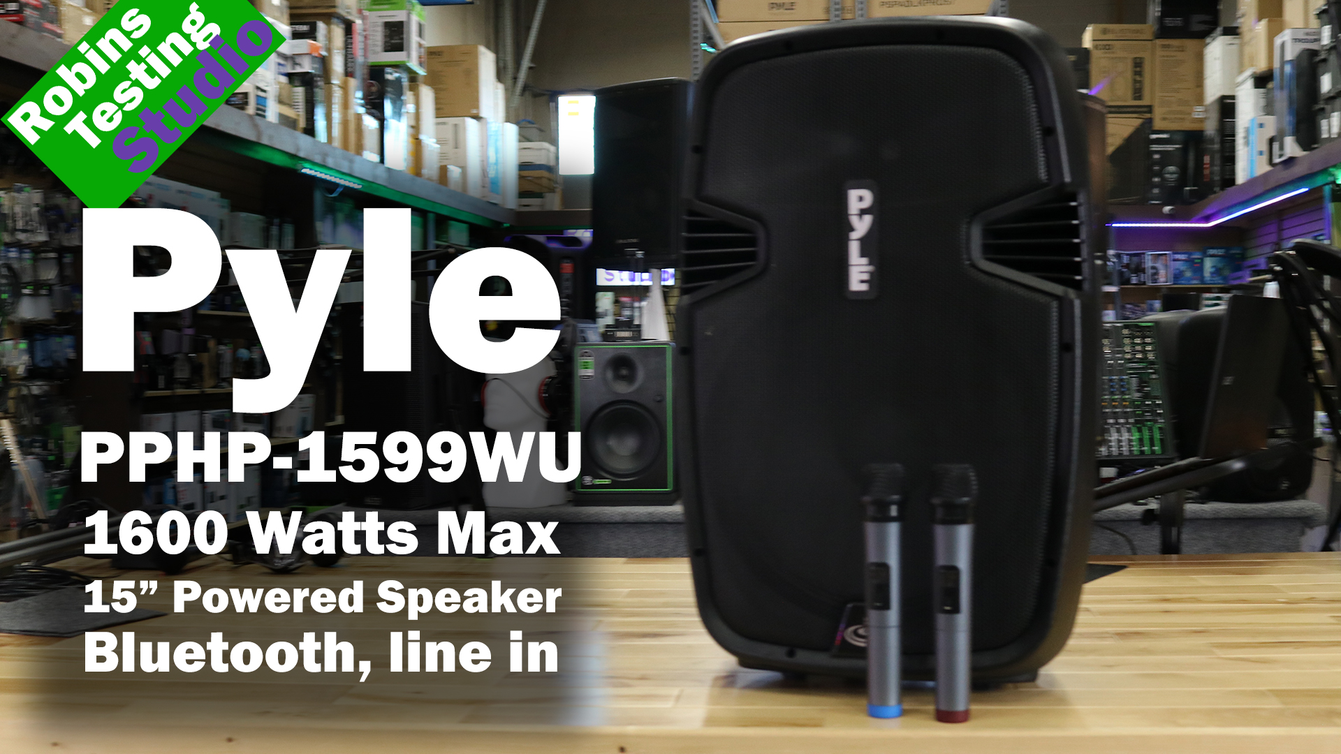 Watch Pyle PPHP1599WU Powered 15" with Battery & wireless Mic on Amazon ...