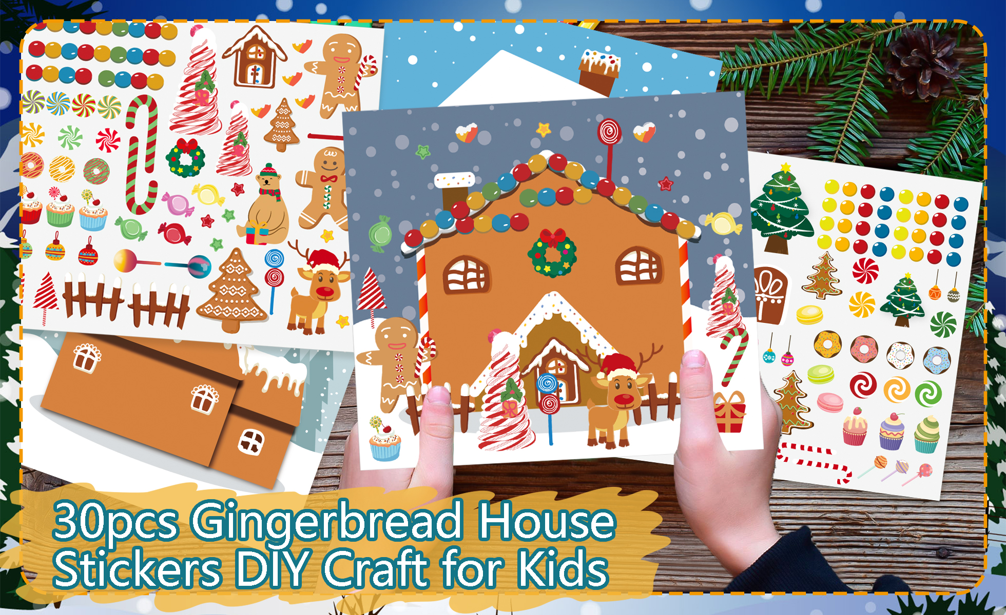 Oreo Gingerbread House Kit 30-Piece Christmas Gingerbread House ...