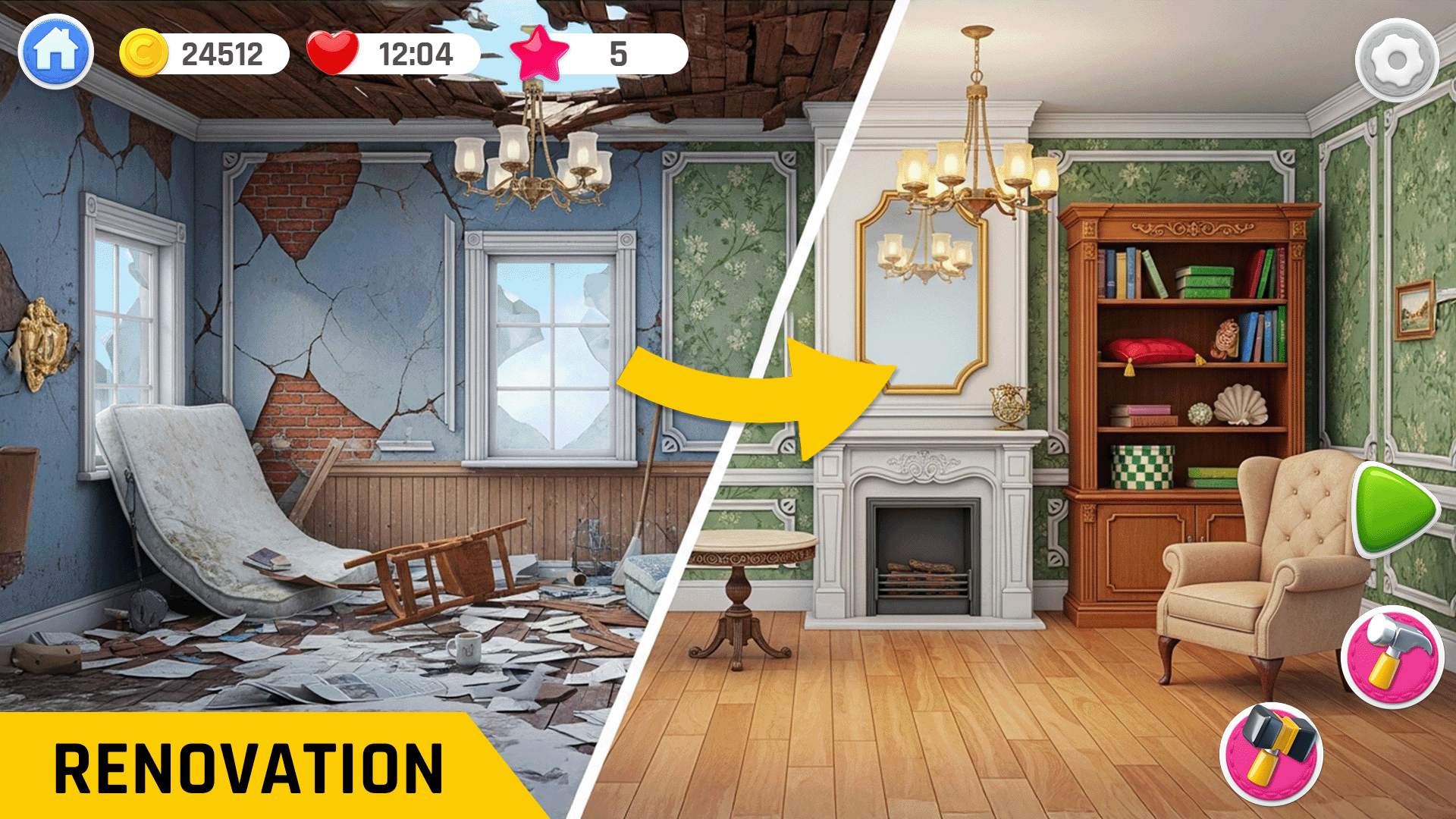 My Home Design Decor Life - Flip & Match House Makeover Games 2025 ...