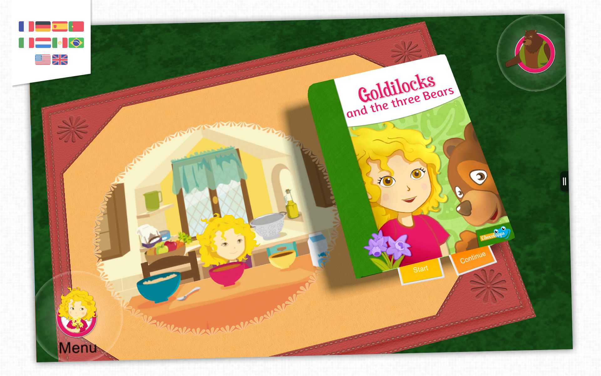 Goldilocks and the Three Bears - Interactive book for kids - App on ...