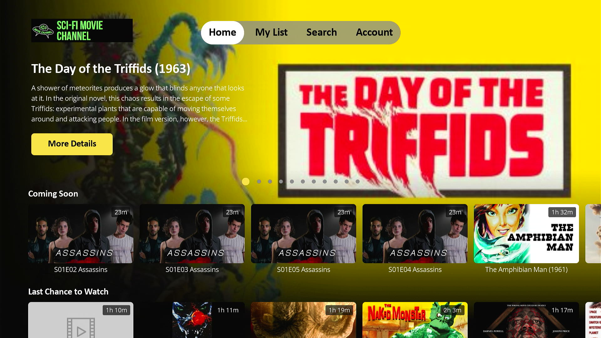 Scifi Movie Channel - App on Amazon Appstore