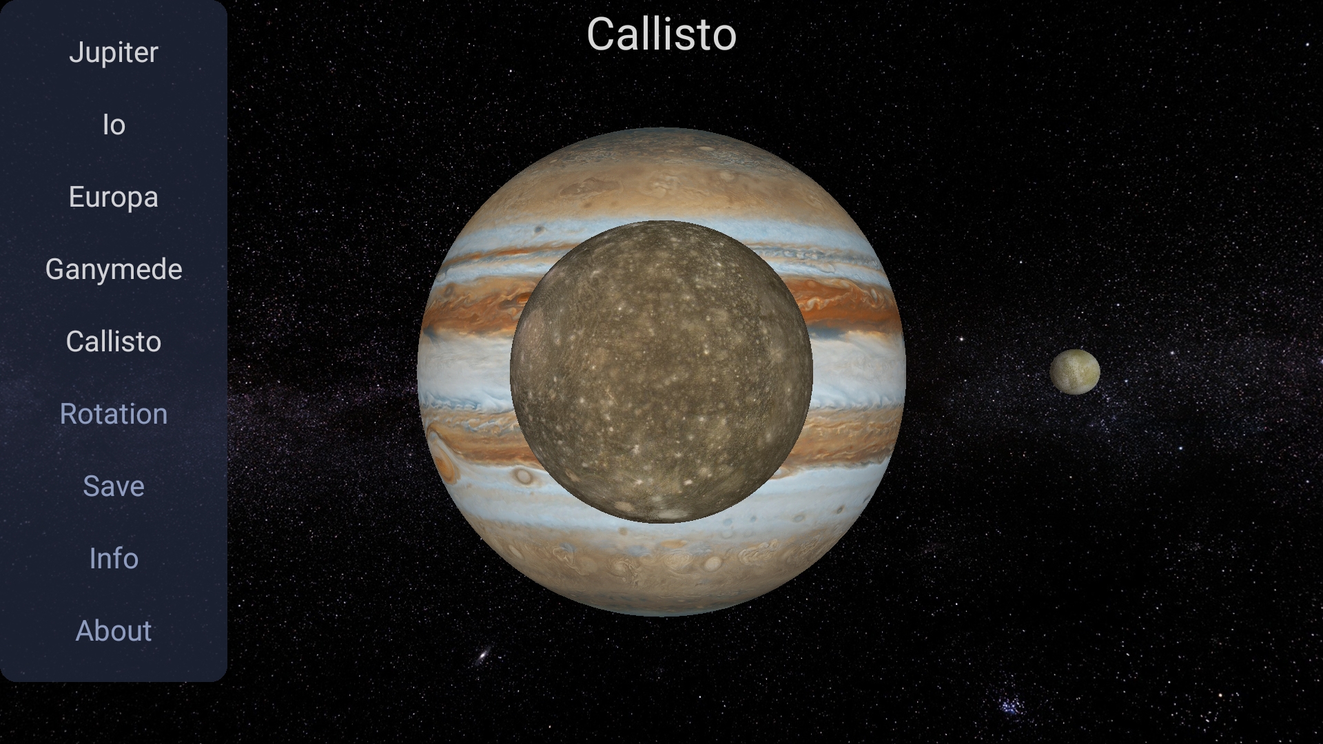 Jupiter Moon Roations