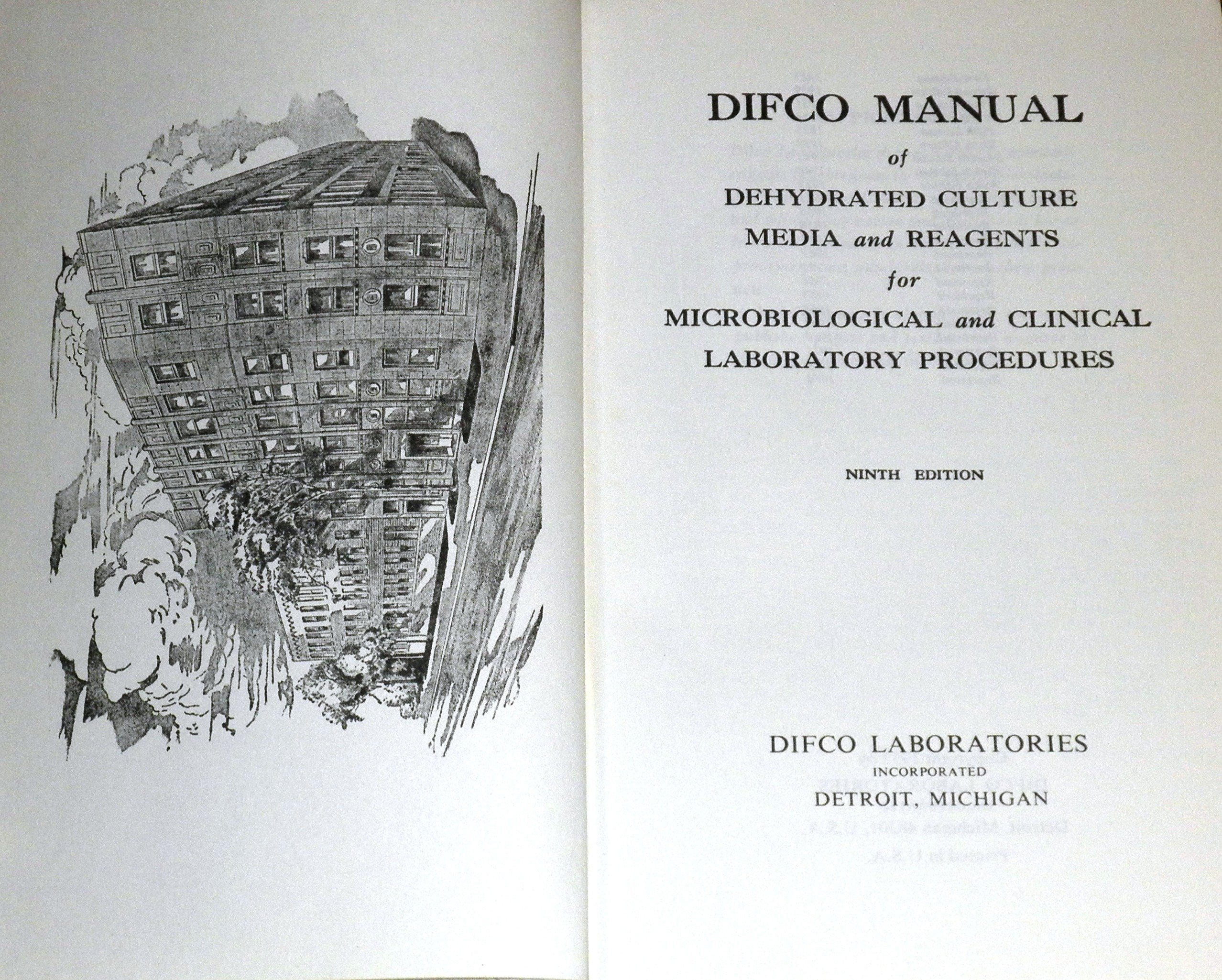 Buy Difco Manual of Dehydrated Culture Media and Reagents for ...