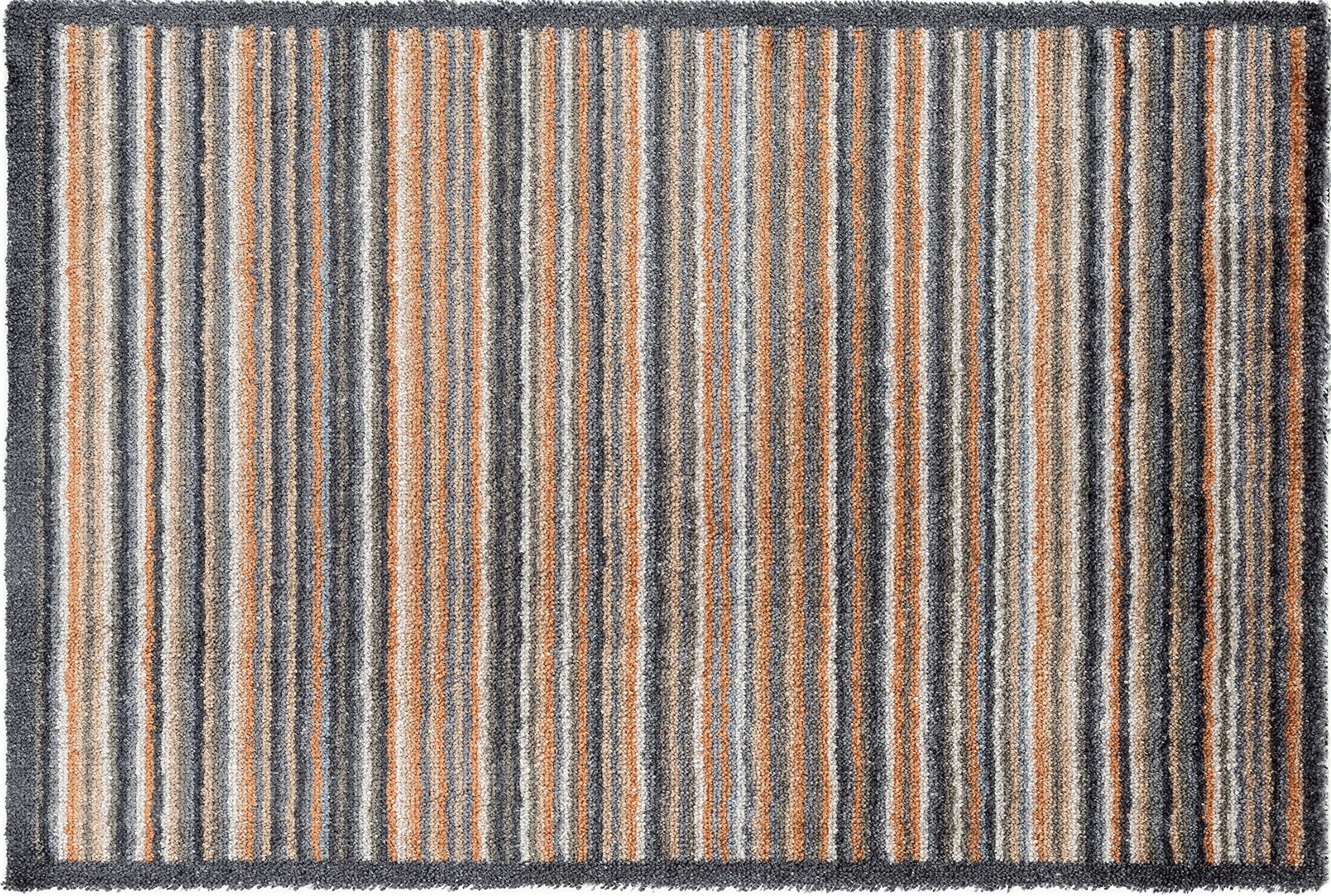 Bruce Starke Mayfair Recylon Entrace Mat 75 X 50 Stripes Terracotta ...