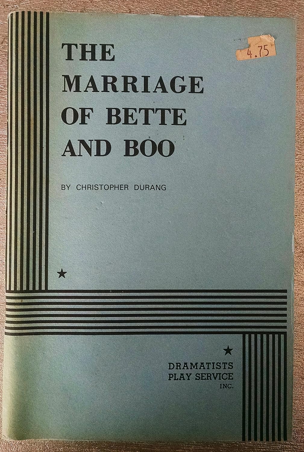 The Marriage of Bette and Boo: Durang, Christopher: Amazon.com: Books