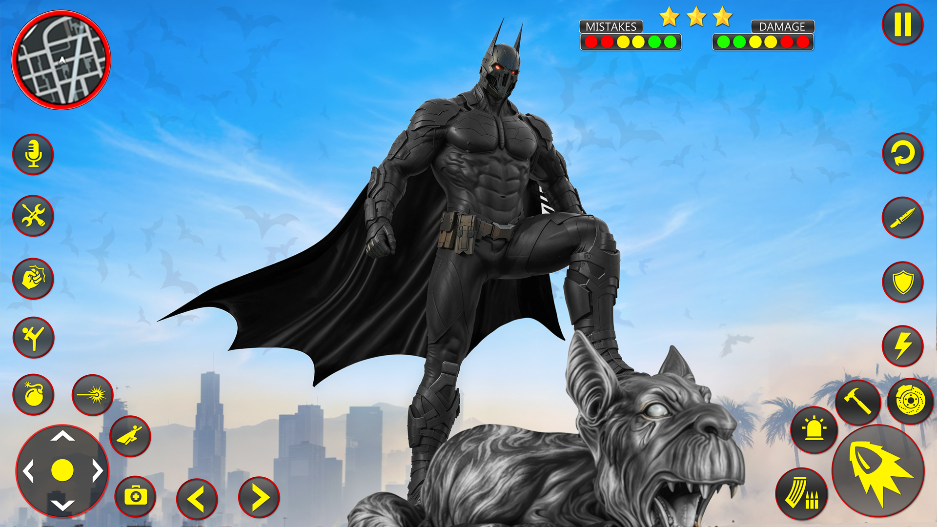 Flying Bat Hero, Superhero Game, Spider Bat Hero Game, Bat Hero Game ...