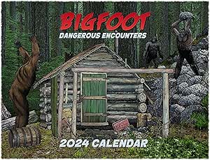 Amazon.com: 2024 Bigfoot Calendar "Dangerous Encounters" - 12 Month Wall Calendar - 11" x 19 ...