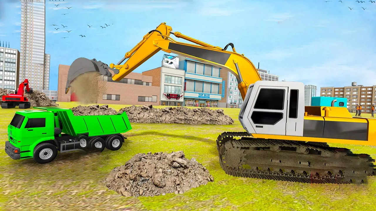 Heavy Excavator Truck Construction Simulator Games 2023: City Building ...