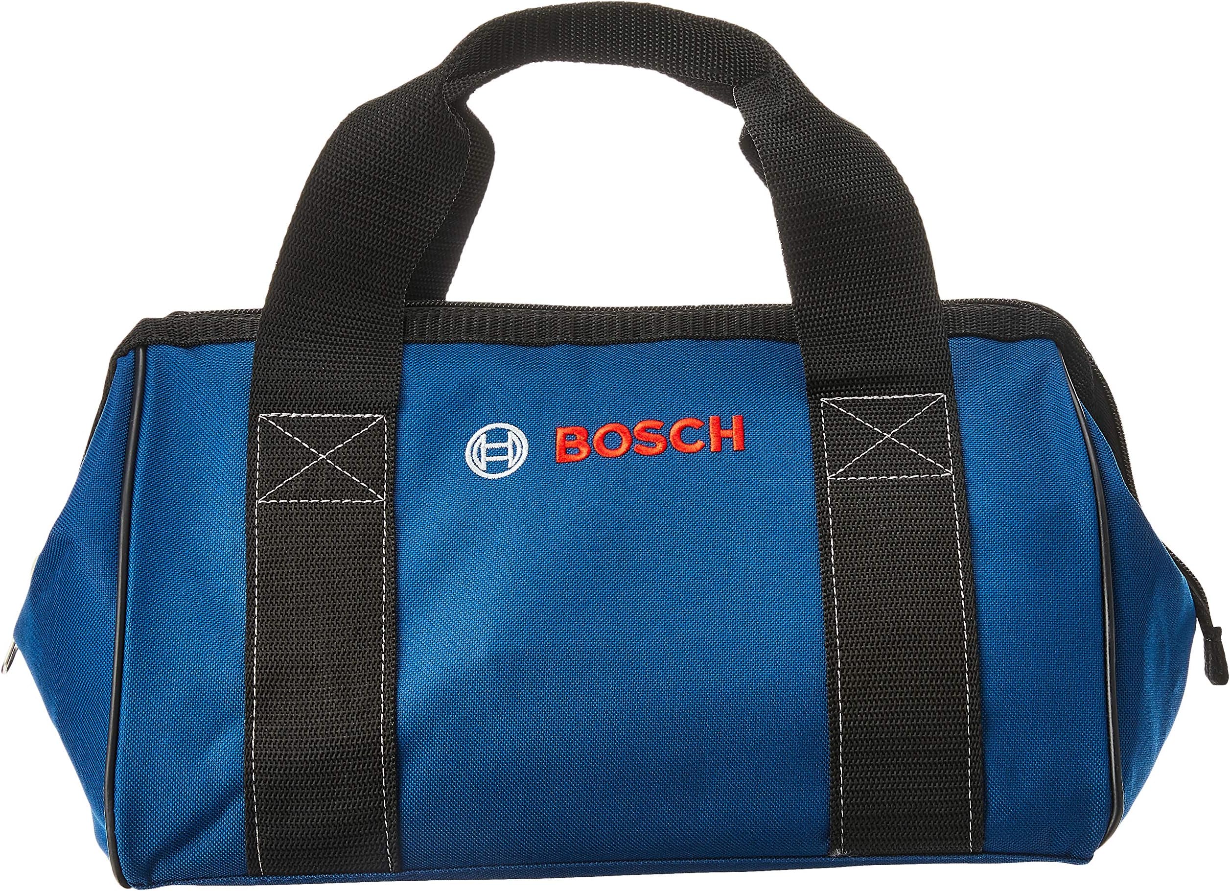 Bosch CW01 Small Contractor Tool Bag, Black, Blue, 12.75 In. x 8 In. x ...