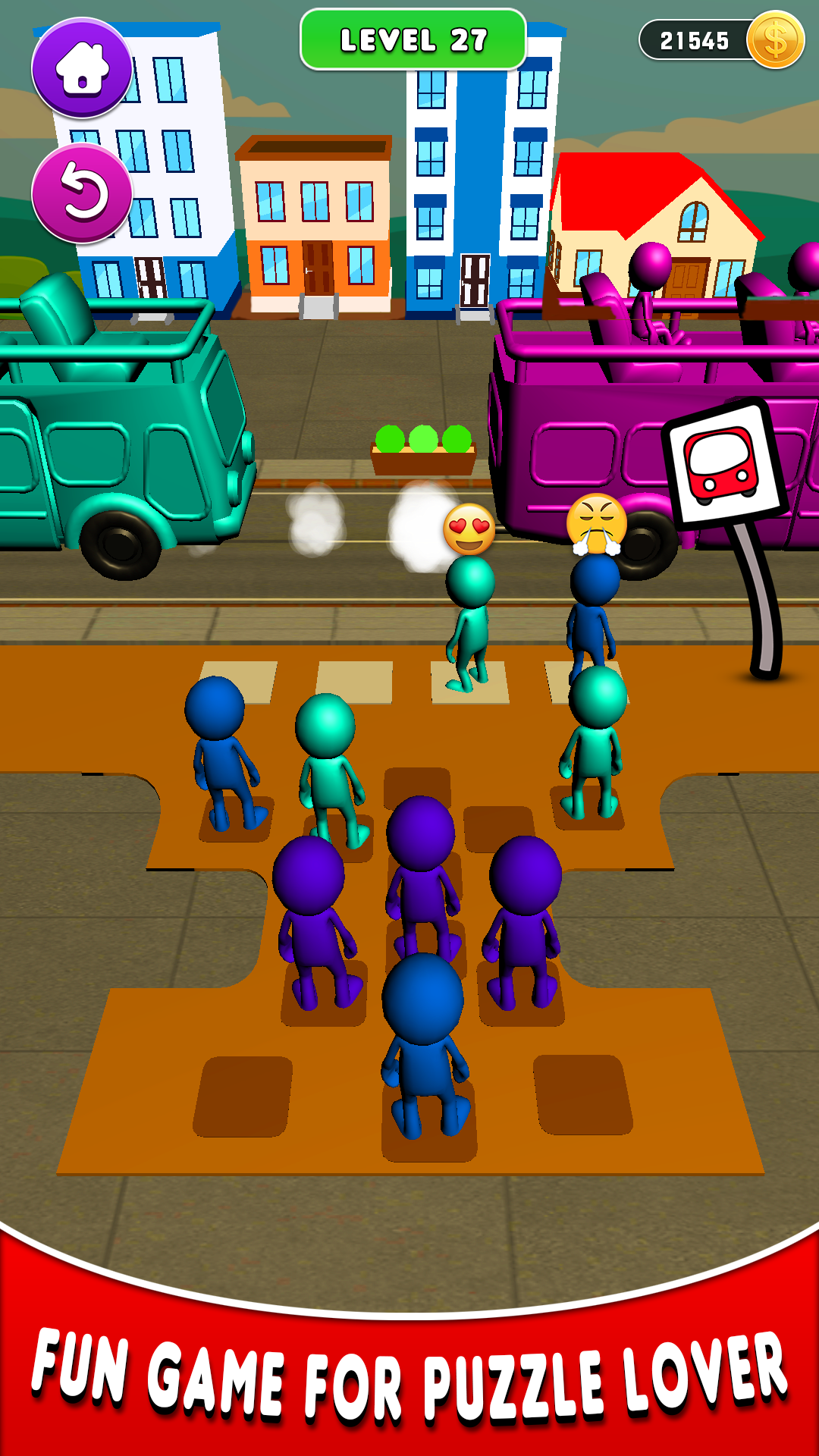 Passenger Jam Master 3D: Bus Rush & Stickman Color Sorting Puzzle Game ...