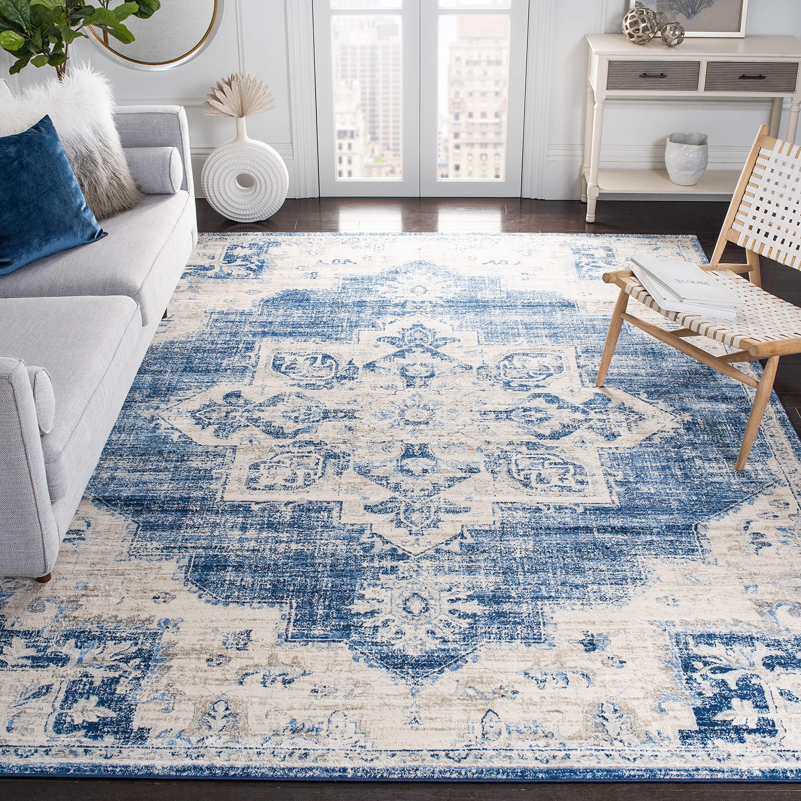 Amazon.com: SAFAVIEH Monaco Collection Area Rug - 9' x 12', Ivory ...
