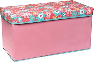 Amazon.com: Homz Kidz Small Girls Storage Bench : Home & Kitchen
