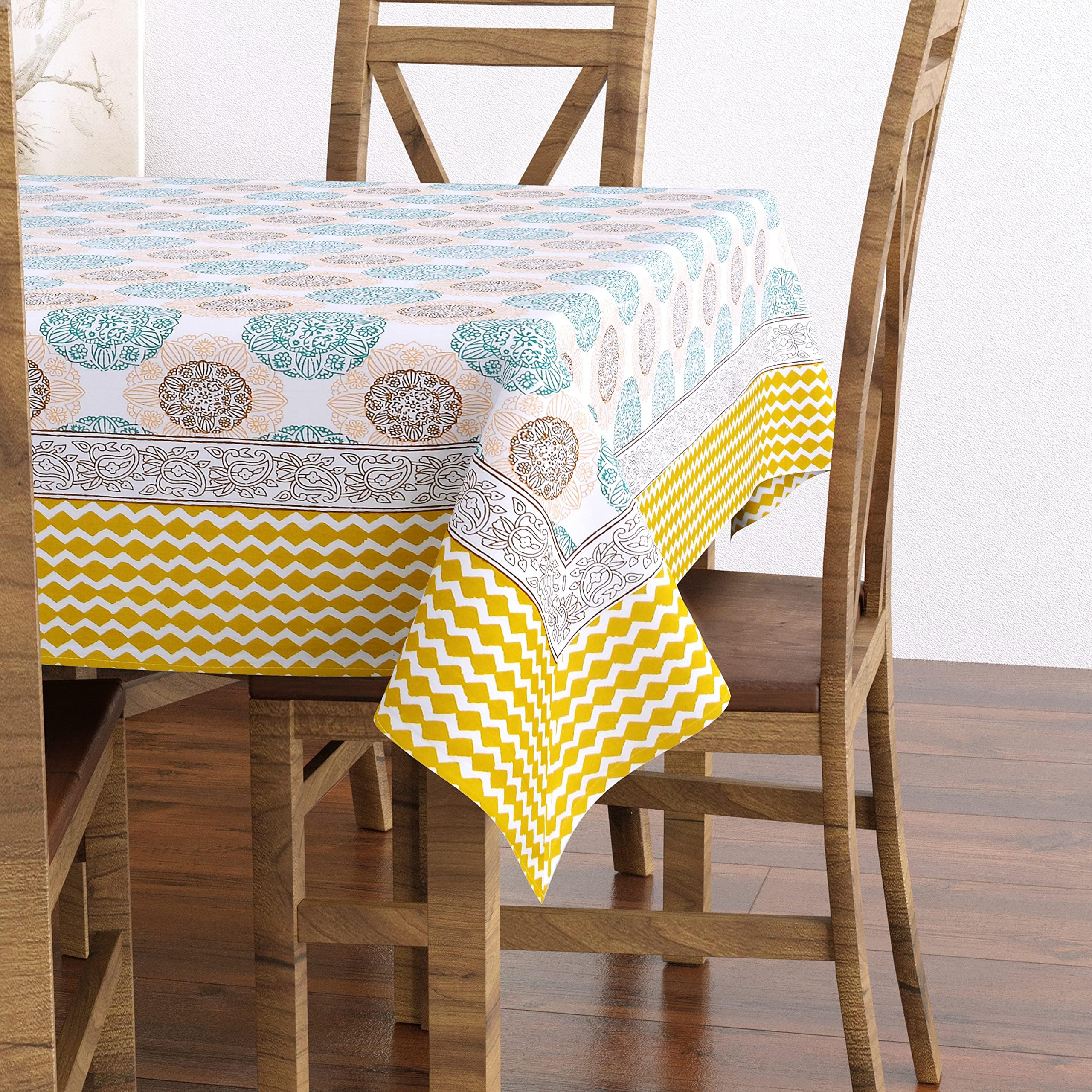 Buy Kuber Industries Rectangular Dining Table Cover 6 Seater|Table ...