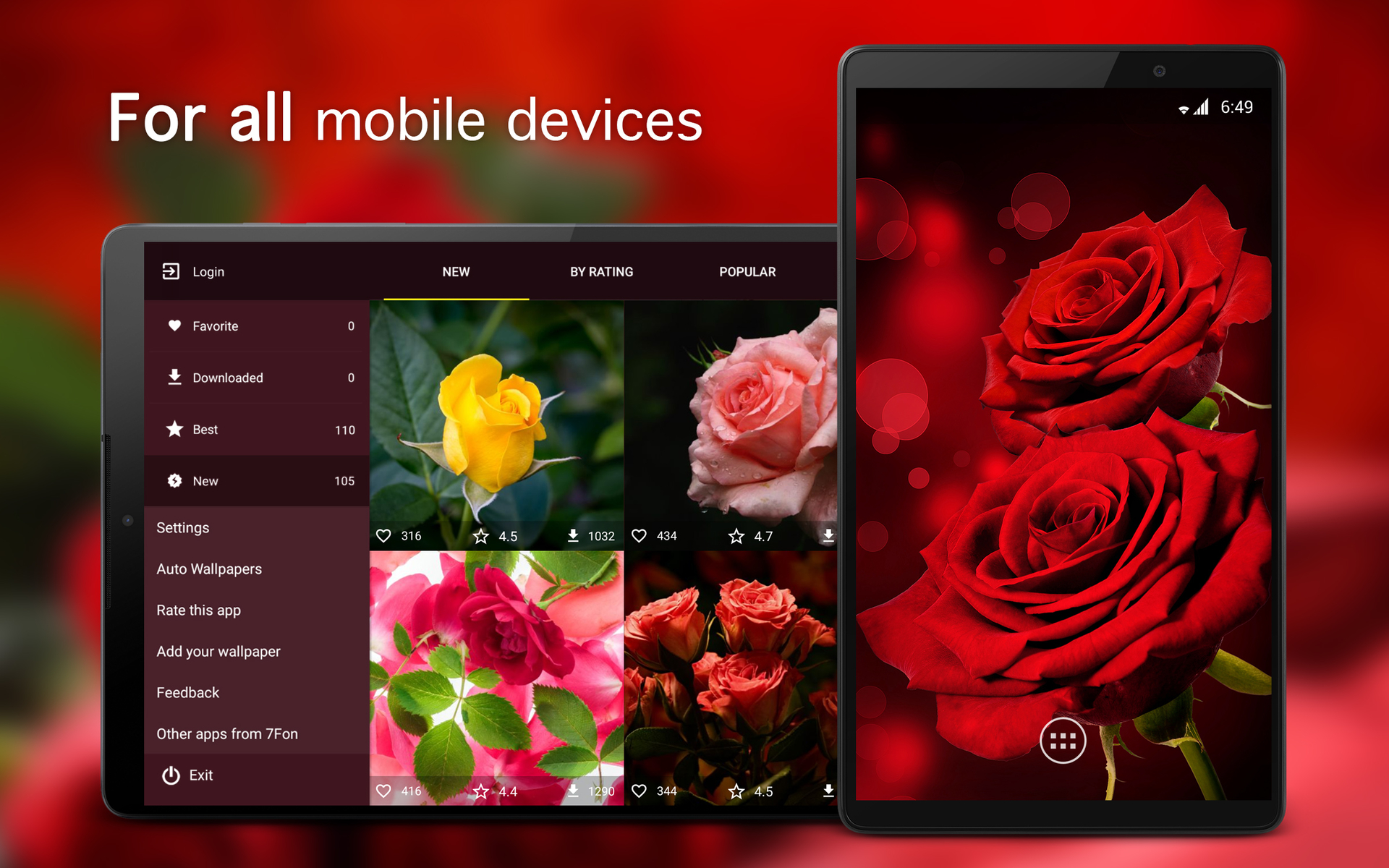Rose Wallpapers and Backgrounds apps 4k - App on Amazon Appstore
